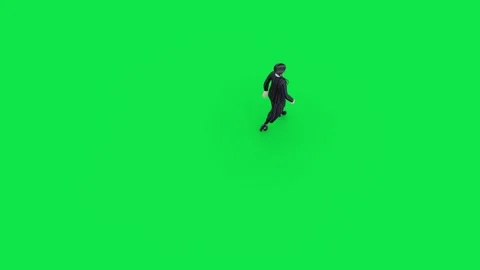 Wednesday Addams Green Screen Walks Top ... | Stock Video | Pond5
