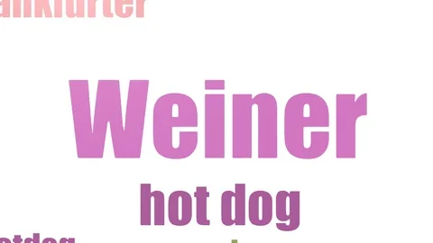 Weiner Word Cloud Animated Isolated On W... | Stock Video | Pond5