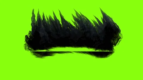 Weird Dark Smoke Particles on a Green Sc... | Stock Video | Pond5