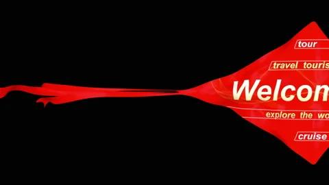 Welcome. 3d animation text welcome luma ... | Stock Video | Pond5