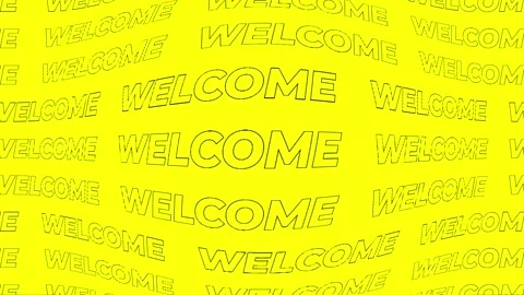 Welcome animated motion graphic typograp... | Stock Video | Pond5