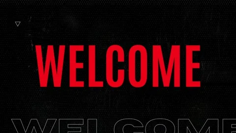 Welcome animation 4k video clip | Stock Video | Pond5