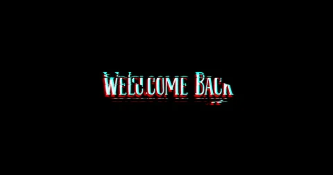 Welcome Back Text Stock Footage ~ Royalty Free Stock Videos | Pond5