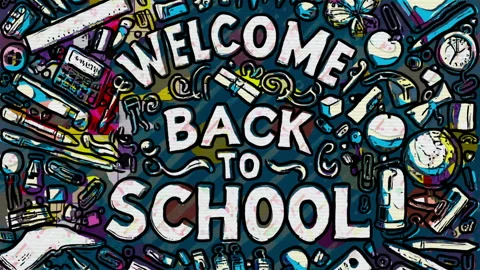 Welcome back to school hand draw animati... | Stock Video | Pond5