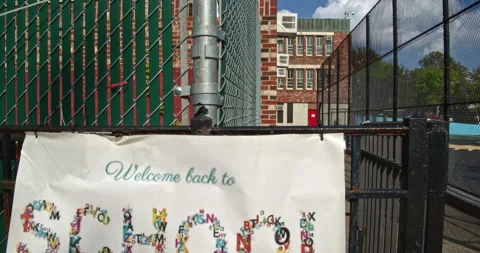 Welcome Back to School signs on Public S... | Stock Video | Pond5