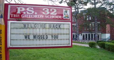 Welcome Back to School signs on Public S... | Stock Video | Pond5