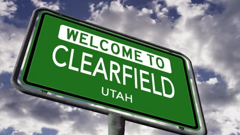 Welcome to Clearfield, Utah. USA City Ro... | Stock Video | Pond5