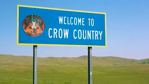 Welcome to Crow Country Indian Reservati... | Stock Video | Pond5