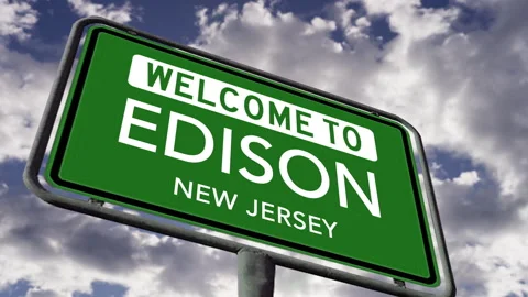 Welcome to Edison, New Jersey. USA City ... | Stock Video | Pond5