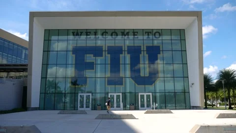 Welcome to FIU sign at Florida Internati... | Stock Video | Pond5