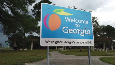 Welcome to Georgia sign - 4K-UHD | Stock Video | Pond5