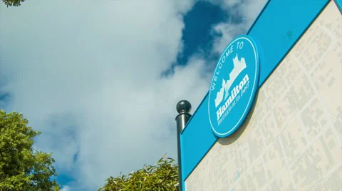 Welcome to Hamilton Bermuda, Signage | Stock Video | Pond5