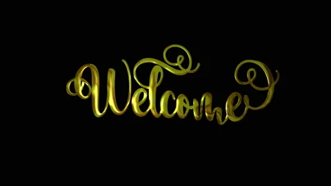 Welcome hanwriting text animation | Stock Video | Pond5