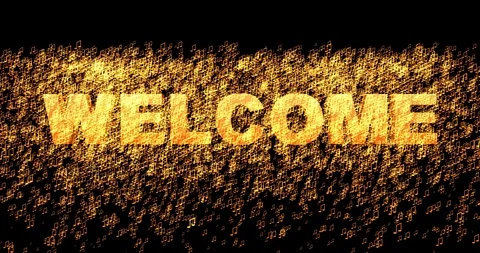 WELCOME Intro Template in Music Effects | Stock Video | Pond5