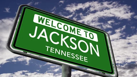 Welcome to Jackson, Tennessee USA Road S... | Stock Video | Pond5