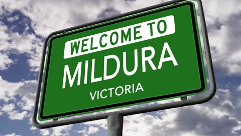 Welcome to Mildura, Victoria, Australia,... | Stock Video | Pond5