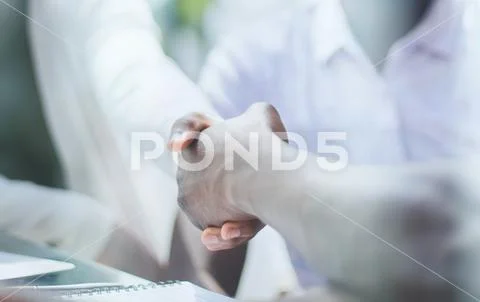 Welcome new project colleague woman with glasses. Stock Image #250885556