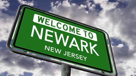 Welcome to Newark, New Jersey. USA City ... | Stock Video | Pond5