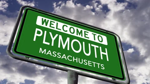 Welcome to Plymouth, Massachusetts. USA ... | Stock Video | Pond5