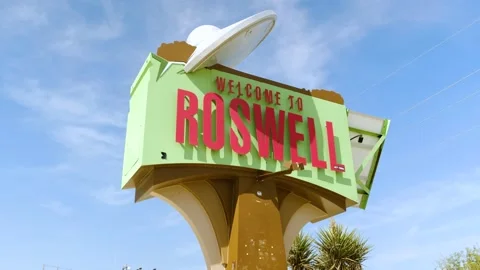 Roswell Sign Stock Video Footage | Royalty Free Roswell Sign Videos | Pond5