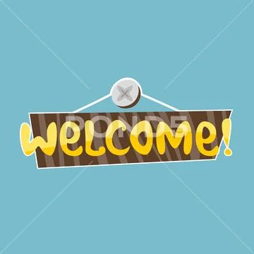 Welcome Sticker Social Media Network Message Badges Design: Royalty ...