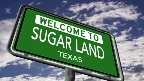 Welcome to Sugar Land, Texas. USA City R... | Stock Video | Pond5