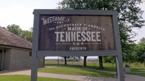 Welcome to Tennessee sign at welcome cen... | Stock Video | Pond5