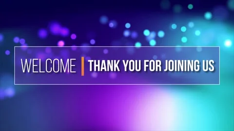 Welcome, thank you for joining us. | Stock Video | Pond5