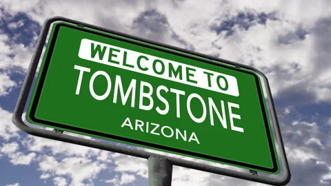 Welcome to Tombstone, Arizona. USA City ... | Stock Video | Pond5