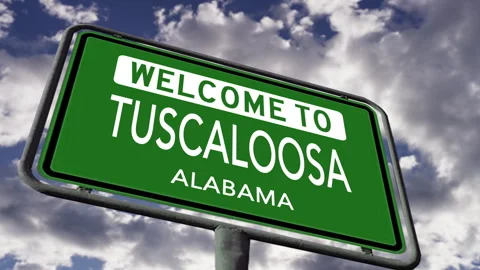 Welcome to Tuscaloosa, Alabama. USA City... | Stock Video | Pond5