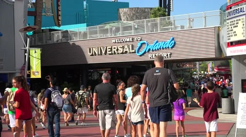 Welcome to Universal Orlando Resort. Uni... | Stock Video | Pond5