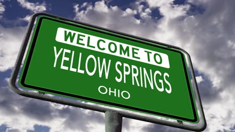 Welcome to Yellow Springs, Ohio. USA Cit... | Stock Video | Pond5