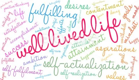 Well Lived Life Word Cloud: Graphic #116555441