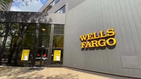 Wells Fargo - Exterior Sign | Stock Video | Pond5