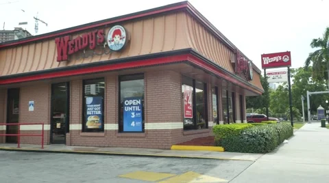 Wendy's Restaurant Miami | Stock Video | Pond5