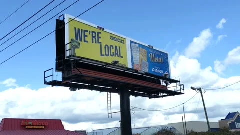 We're Local - Billboard Advertisements | Stock Video | Pond5