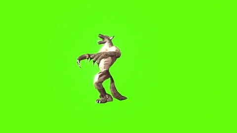 Werewolf claws attack Green screen anima... | Stock Video | Pond5