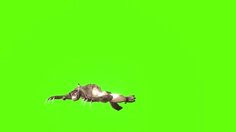 Werewolf Death Green screen animation 3D... | Stock Video | Pond5