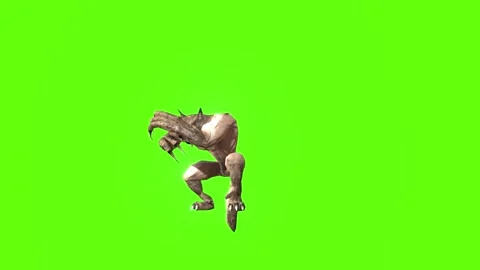 Werewolf idle Green screen animation 3D ... | Stock Video | Pond5