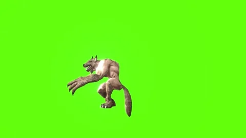 Werewolf idle Green screen animation 3D ... | Stock Video | Pond5