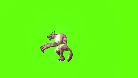 Werewolf jump attack Green screen animat... | Stock Video | Pond5