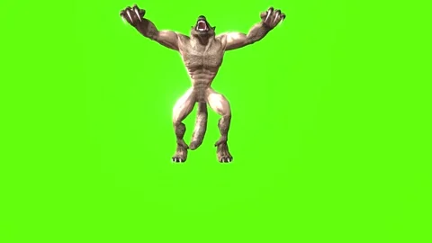 Werewolf jump attack Green screen animat... | Stock Video | Pond5