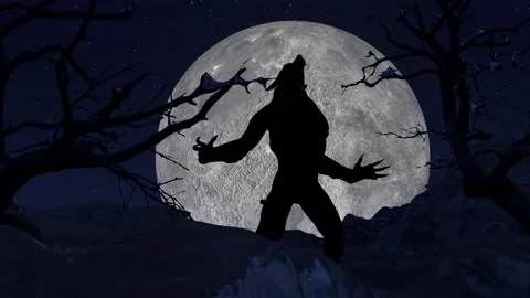 Werewolf Silhouette Stock Video Footage | Royalty Free Werewolf ...