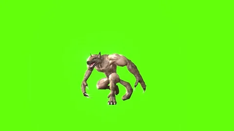 Werewolf walking Green screen animation ... | Stock Video | Pond5