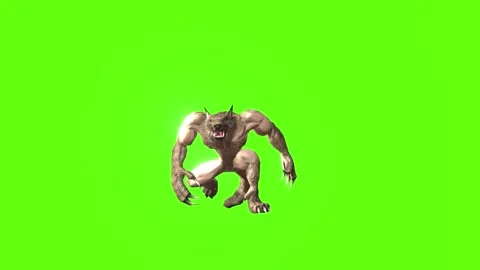 Werewolf walking Green screen animation ... | Stock Video | Pond5