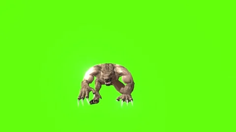 Werewolf walking Green screen animation ... | Stock Video | Pond5