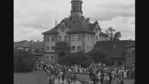 WEST GERMANY: ALTSHAUSEN: DUKE CARL MARR... | Stock Video | Pond5