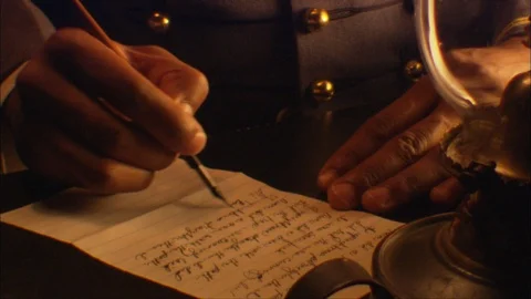 West Point / Military Cadet writing at T... | Stock Video | Pond5