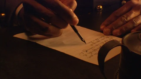 West Point / Military Cadet writing at T... | Stock Video | Pond5