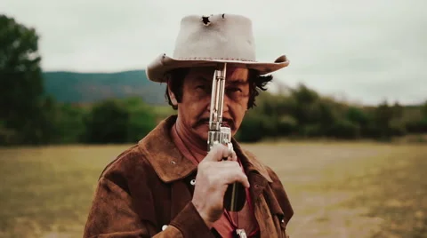 Western Cowboy Outlaw - EXCLUSIVE FACE, ... | Stock Video | Pond5